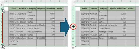 Excel That Automatically Adjusts The Height Of Rows And The Width Of Columns