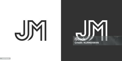 Jm 또는 Mj 문자 로고 디자인 벡터입니다 0명에 대한 스톡 벡터 아트 및 기타 이미지 0명 개념 개념과 주제 Istock