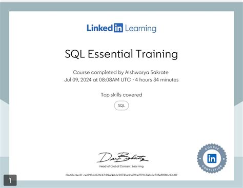 Aishwarya Sakrate On Linkedin Excited To Announce That Ive Completed