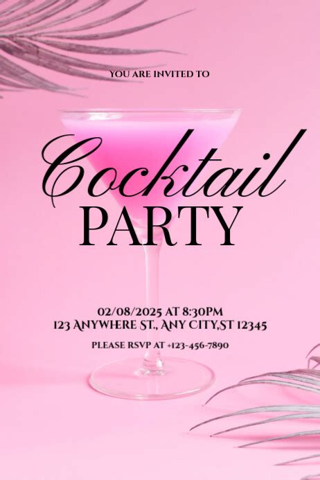 Cocktail Party Poster Template Postermywall