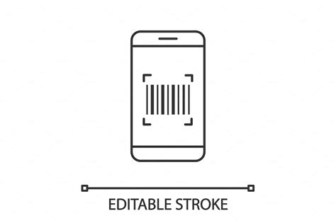Barcode Scanning App Linear Icon Outline Icons ~ Creative Market