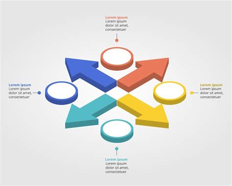 Premium Vector Arrow Chart Template For Infographic For Presentation For 4 Element