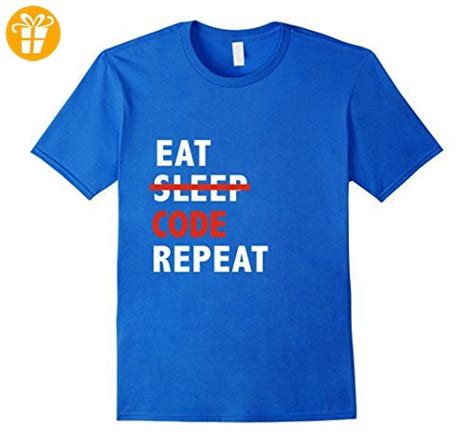 Eat No Sleep Code Repeat Computer Science Nerd Geek T Shirt Herren