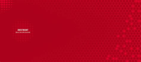 Premium Vector Abstract Red Vector Banner With Hexagon Grid Seamless
