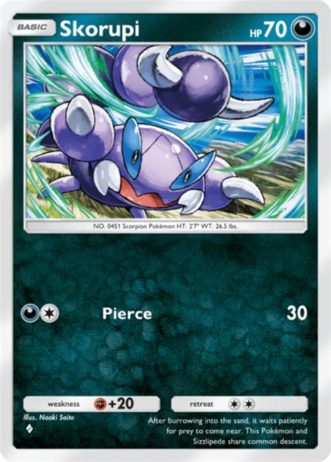 Skorupi Sspo 105 Pokemoncard