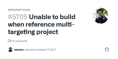 Unable To Build When Reference Multi Targeting Project · Issue 5705