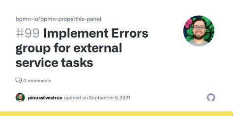 Implement Errors Group For External Service Tasks · Issue 99 · Bpmn Iobpmn Properties Panel