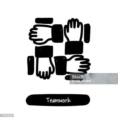 팀워크 아이콘입니다 트렌디 스타일 벡터 일러스트 레이 션 심볼 0명에 대한 스톡 벡터 아트 및 기타 이미지 0명 개념 검은색 Istock