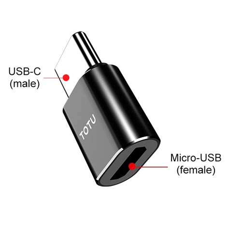 Totu Usb Type C To Micro Usb Female Otg Adapter