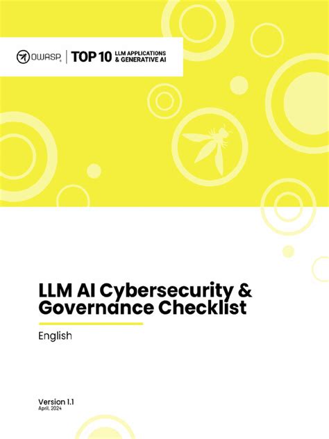Llm Ai Cybersecurity And Governance Checklist Pdf Computer Security Security