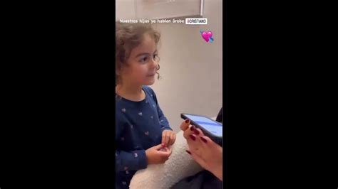 بنت كريستيانو رونالدو تتكلم عربي 😍 Youtube