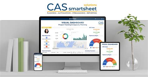 Smart Dynamic Visual Dashboards Cas Smartsheet Solutions