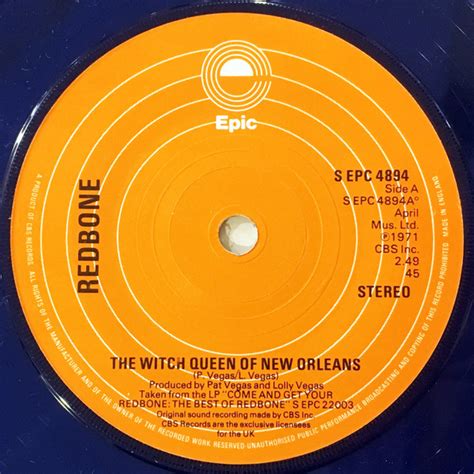 Redbone The Witch Queen Of New Orleans Wovoka Releases Discogs