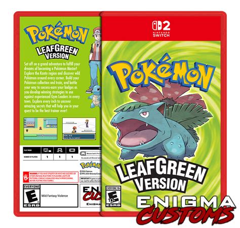 Pokemon Leaf Green Enigma Customs