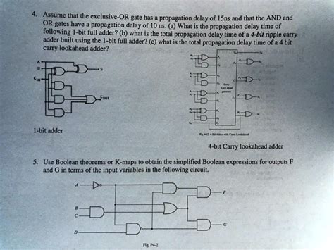 Solved Carry Lookahead Adder 1 Bit Adder 4 Bit Carry Lookahead Adder