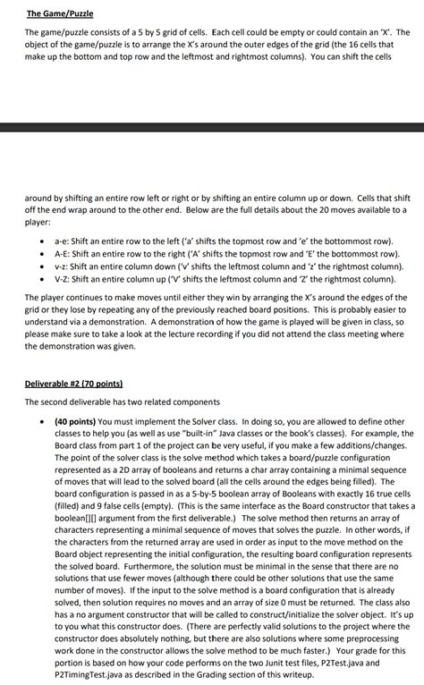 solver java package p2 import java util arrays public class course hero