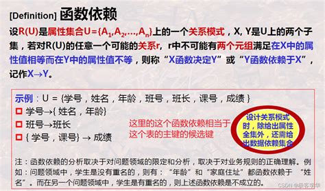 函数依赖，闭包，覆盖，最小化基本集，部分函数依赖与完全函数依赖，传递函数依赖，候选键，外来建，逻辑蕴含 Csdn博客