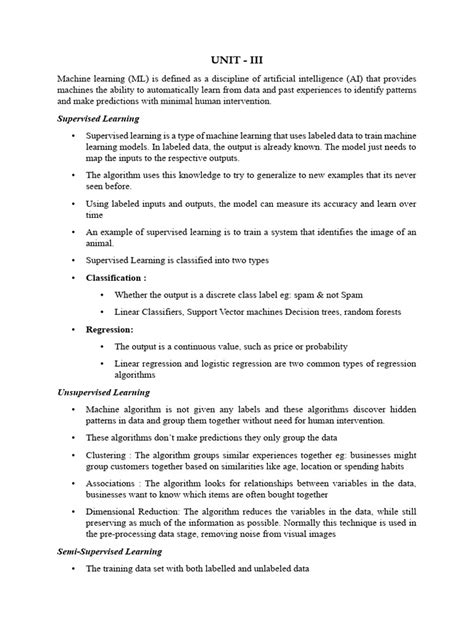 Unit Iii Pdf Regression Analysis Support Vector Machine