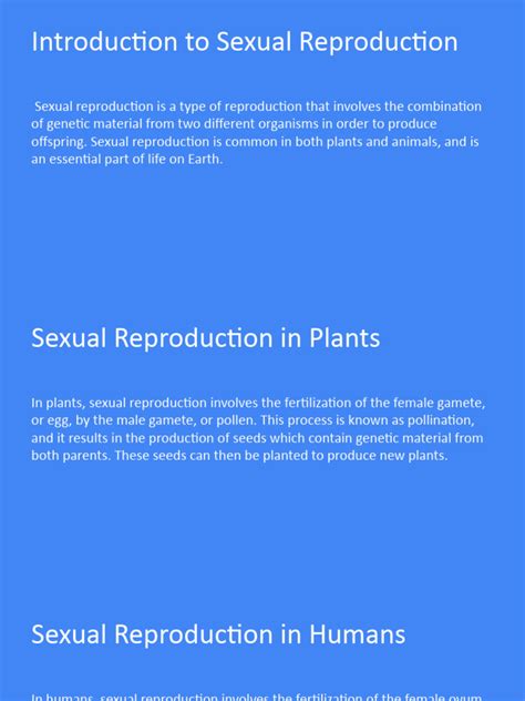 Sexual Reproduction In Plants And Humans Pdf Sexual Reproduction