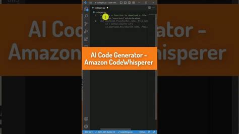Abhijit G On Linkedin Ai Code Generator Amazon Codewhisperer