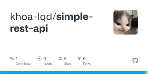 GitHub Khoa Lqd Simple Rest Api
