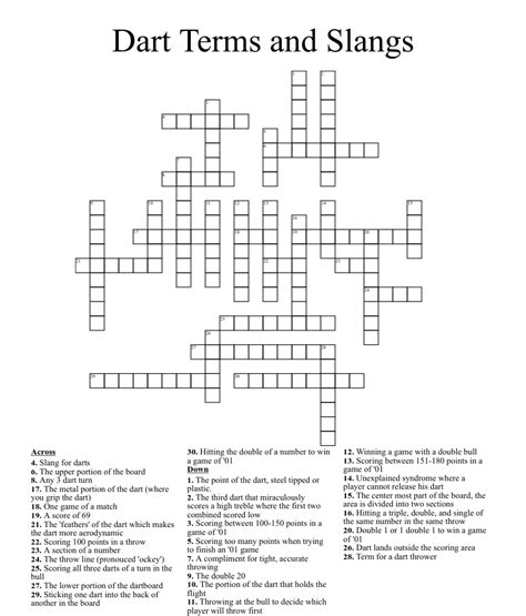 Dart Terms And Dart Slang Glossary