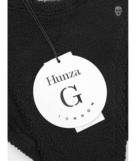 Hunza G Черный полиэстеровый купальник для женщин купить в интернет магазине с доставкой