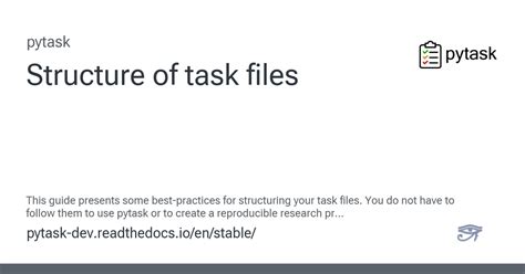 structure of task files pytask 0 5 5 documentation