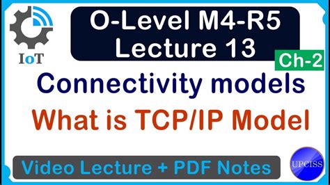 O Level M4 R5 Chapter 2 What Is TCP IP Connectivity Model Lecture 13 UPCISS YouTube