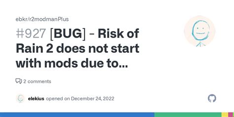 Bug Risk Of Rain 2 Does Not Start With Mods Due To Bepinex Launch Method Linux · Issue
