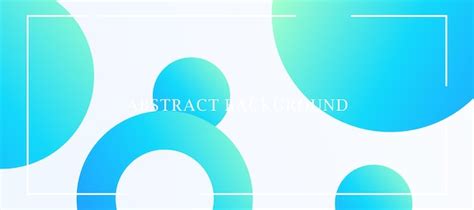 추상적인 파란색 배경과 원형 프리미엄 벡터