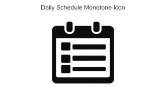 Daily Schedule Monotone Icon In Powerpoint Pptx Png And Editable Eps Format PPT Sample