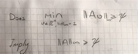 Question Regarding Matrix Norms Raskmath