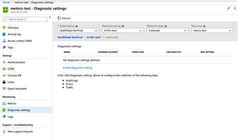 Enabling Diagnostic Logging In Azure Api For Fhir® Mashfords Musings
