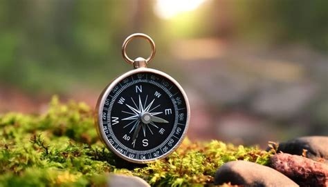 Compass Symbolizing Guidance And Direction Premium Ai Generated Image