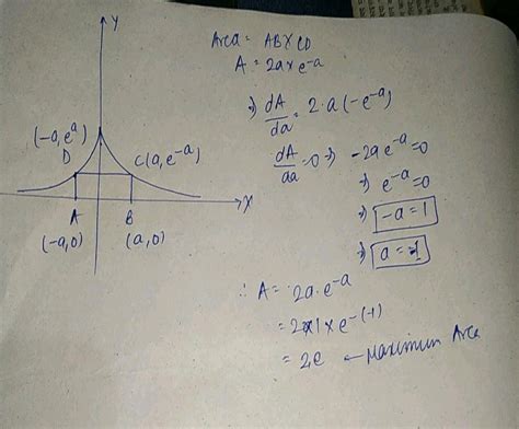 the maximum area of a rectangle whose two consecutive vertices lie on