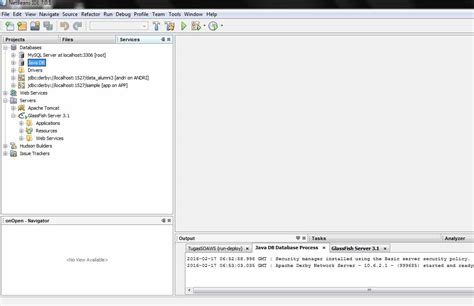 Turotial Membuat Database Java Atau Javadb Di Netbeans Hardilist