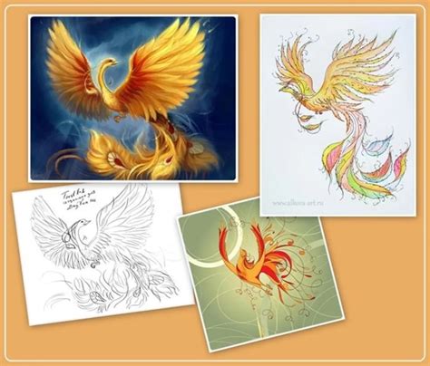 Как рисовать жар птицу поэтапно