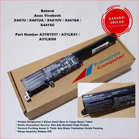 Jual Baterai Battery Asus Vivobook X X U X Ua X Uv X Sa X B X Sc X N X M