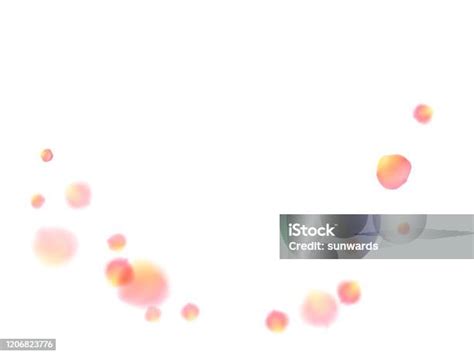 로즈 골드 꽃잎 비행 화장품 벡터 배경입니다 꽃 나무에 대한 스톡 벡터 아트 및 기타 이미지 꽃 나무 꽃 식물 꽃잎 Istock