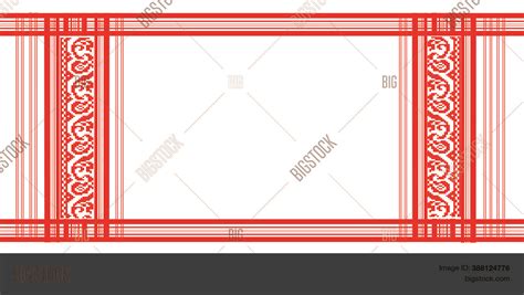 Gamosa Textile Vector And Photo Free Trial Bigstock