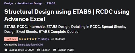 使用 Etabs 的结构设计 Rcdc 使用 Advance Excel Structural Design Using Etabs Rcdc Using Advance