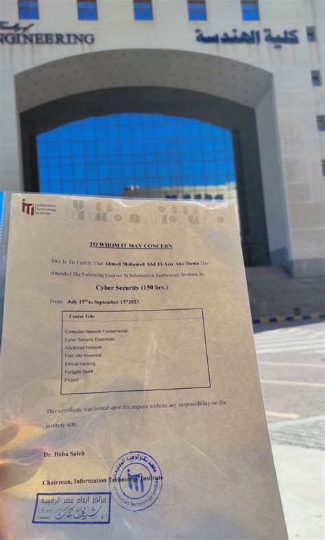 Ahmed Mohamed On Linkedin Cybersecurity Iti 19 Comments