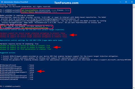 Windows Client Guidance Against Speculative Execution Vulnerabilities Windows 7 Forums