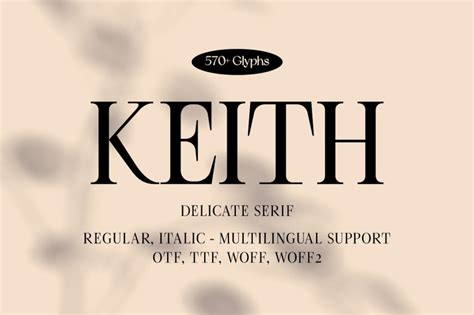 Keith Font Fonts Hut