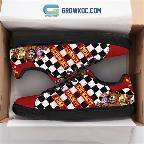 Five Nights At Freddys Fnaf Fan Checkered Pattern Stan Smith Shoes Growkoc