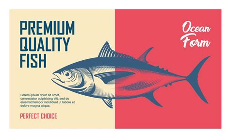 Label Design For Seafood Product 7862927 Vector Art At Vecteezy