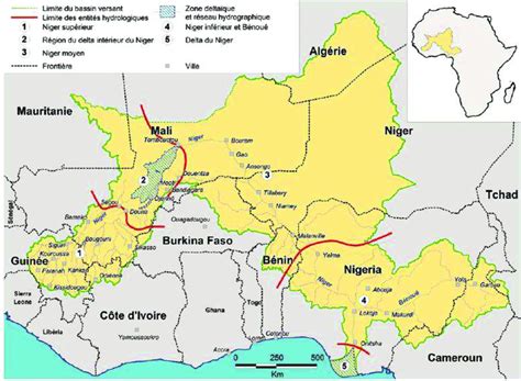1 Bassin Versant Du Fleuve Niger Depuis La Dorsale Guinéenne Jusquau