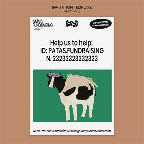 기금 모금 행사 초청 템플릿 무료 Psd 파일