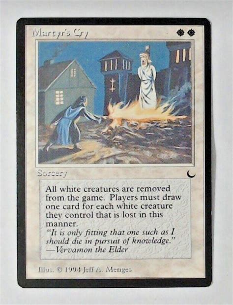 Mtg Bling Reserved List Martyrs Cry The Dark D697 Ebay